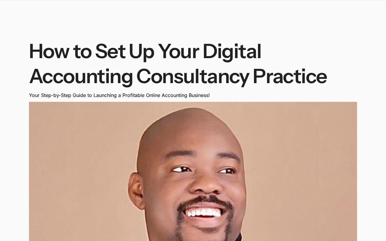 Launch your digital accounting consultancy practice